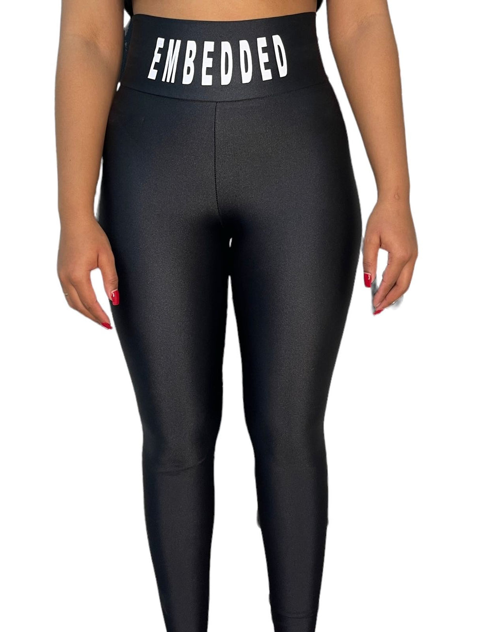 Embedded black Legging Set